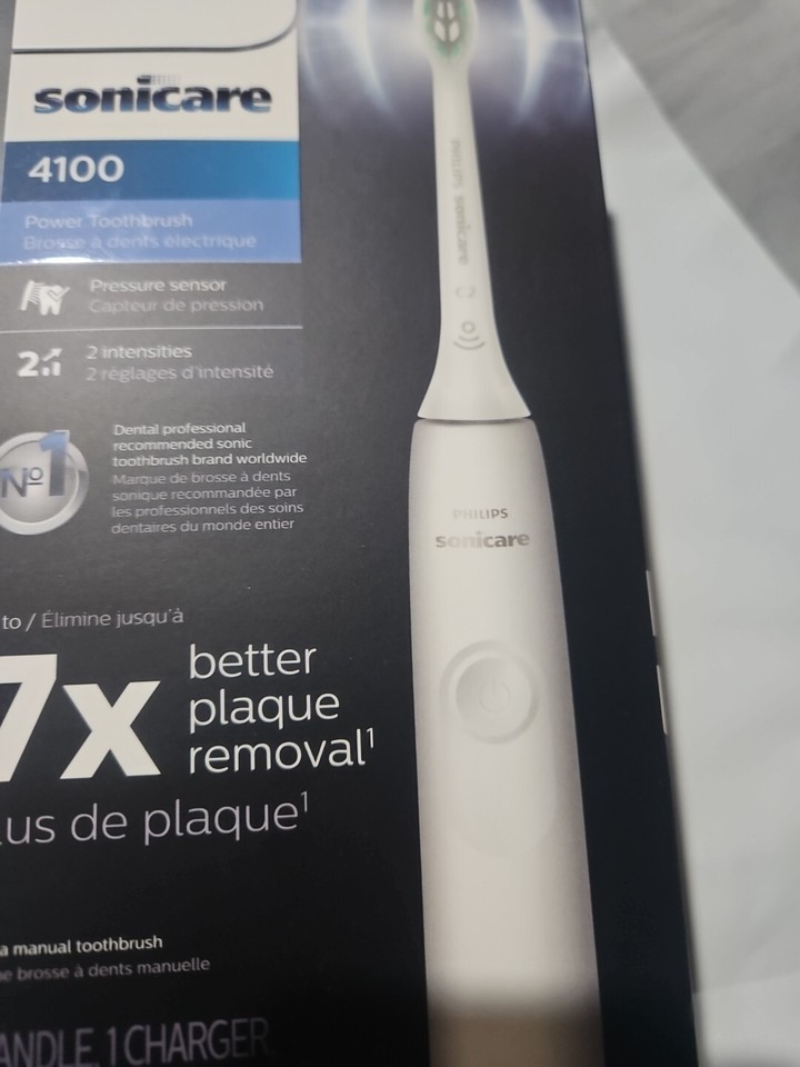 NEW Philips Sonicare 4100 Rechargeable Electric Toothbrush White | eBay