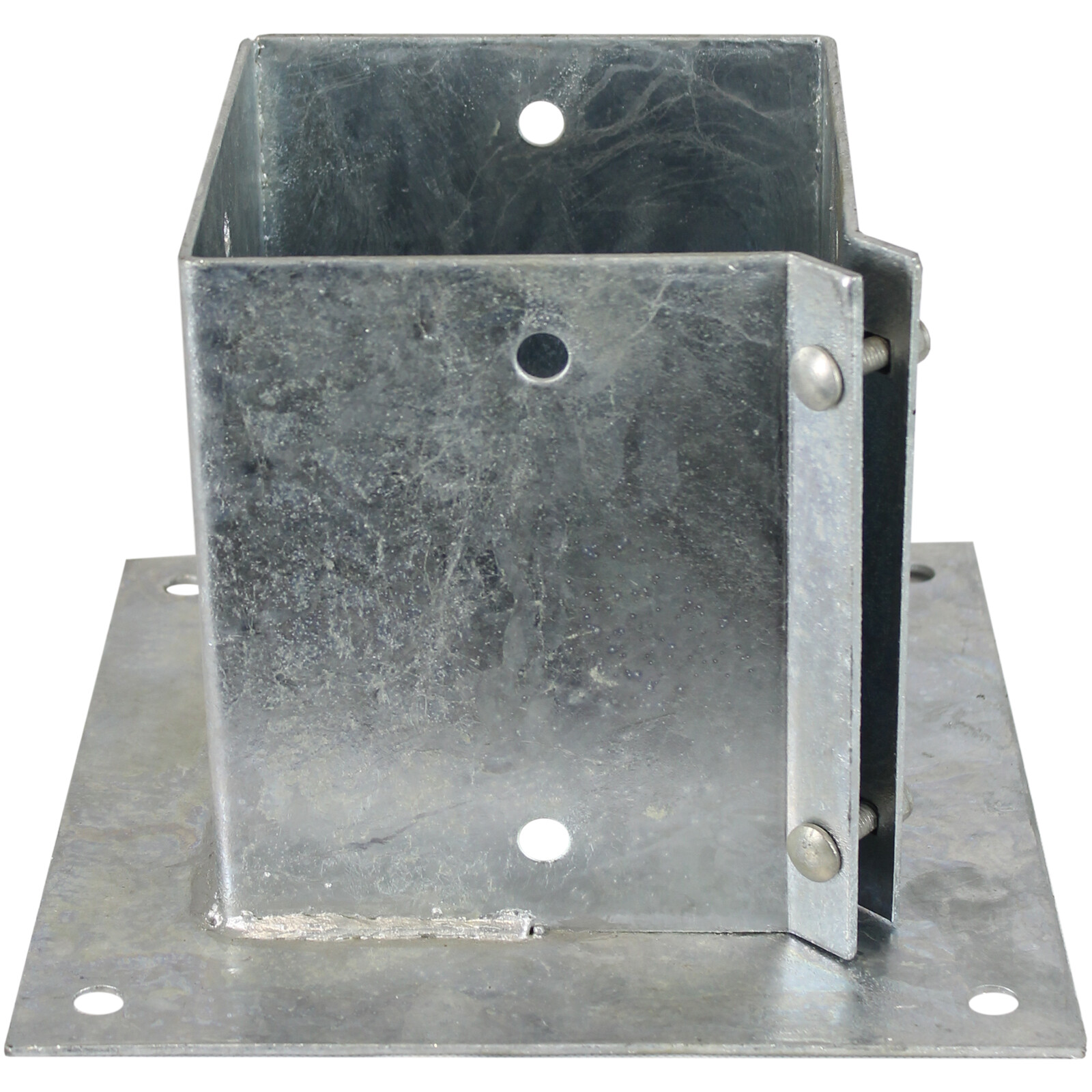 GALVANISED Timber Fence Post Fixing Bracket Concrete In Bolt Down ...