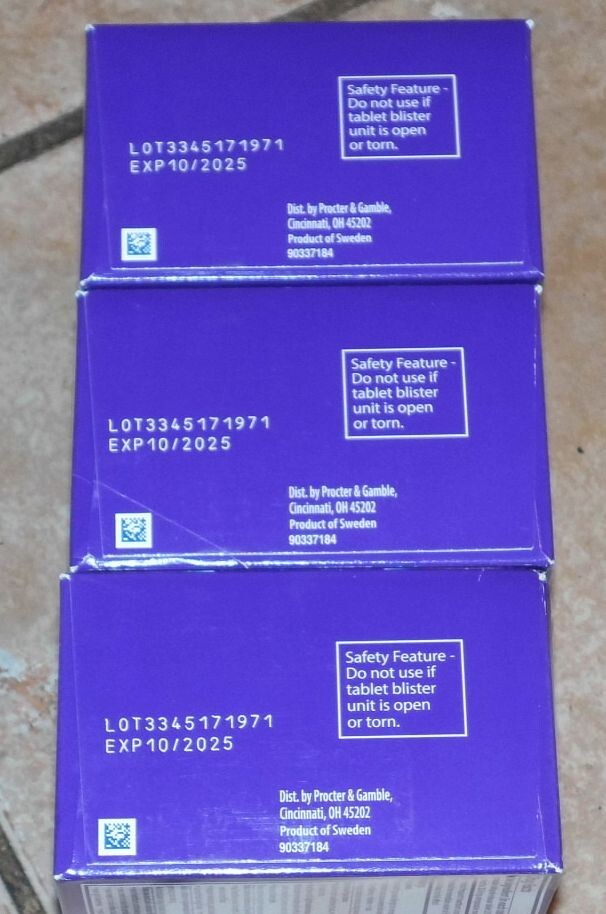 3 Boxes Prilosec OTC 20 mg 42 Tablets per Box expires 10/2025 | eBay