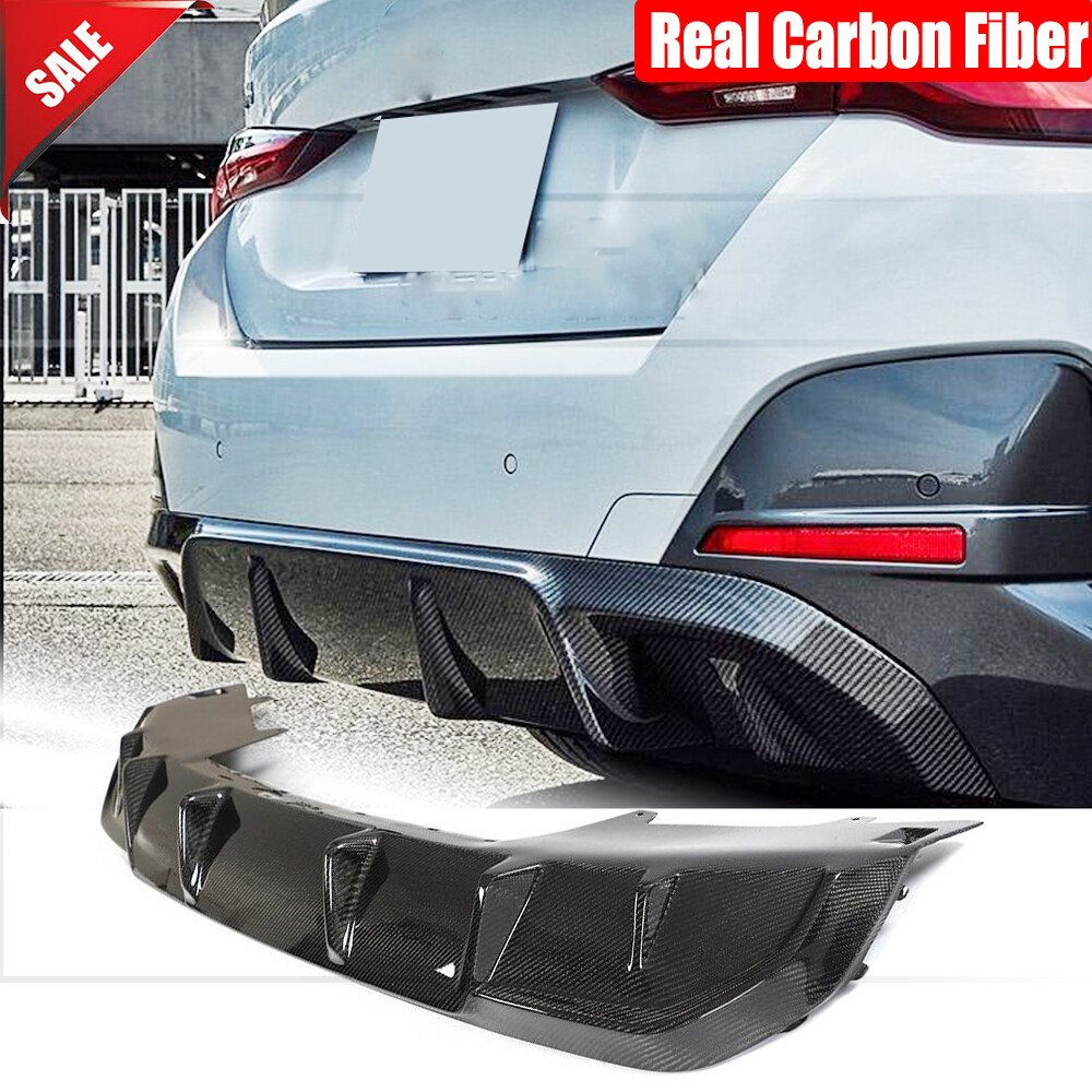 Real Carbon Rear Bumper Diffuser Lip For BMW G26 i4 M50 M Sport ...