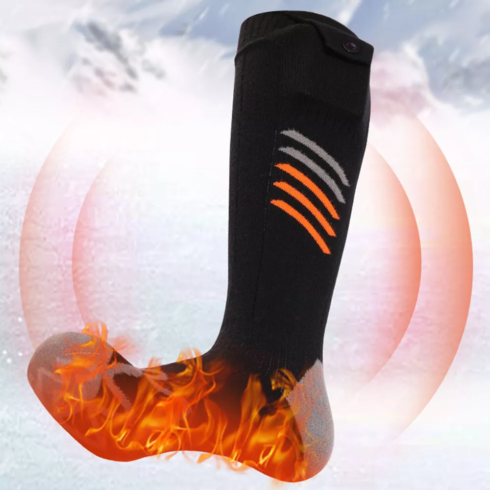 Electric Heated Socks Rechargeable 5000mAh Battery Winter Foot Warm ...
