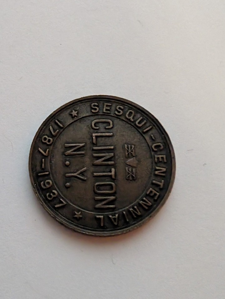 1937 Clinton, New York Sesqui-Centennial Coin, Founder's Monument ...