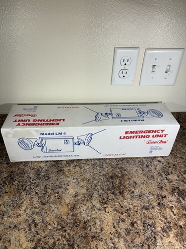 Sure-Lites Emergency Lighting Unit Model LM-1 White Vintage 120-277V ...