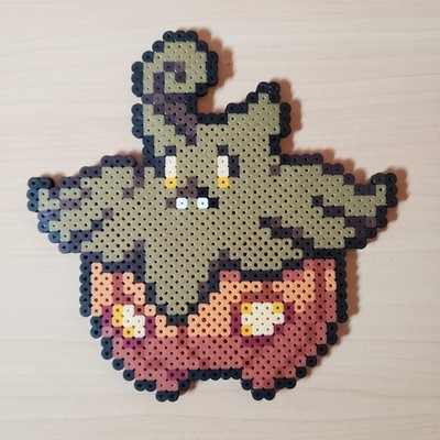 Pokemon pumpkaboo handmade 8bit perler bead pixel art nintendo | eBay