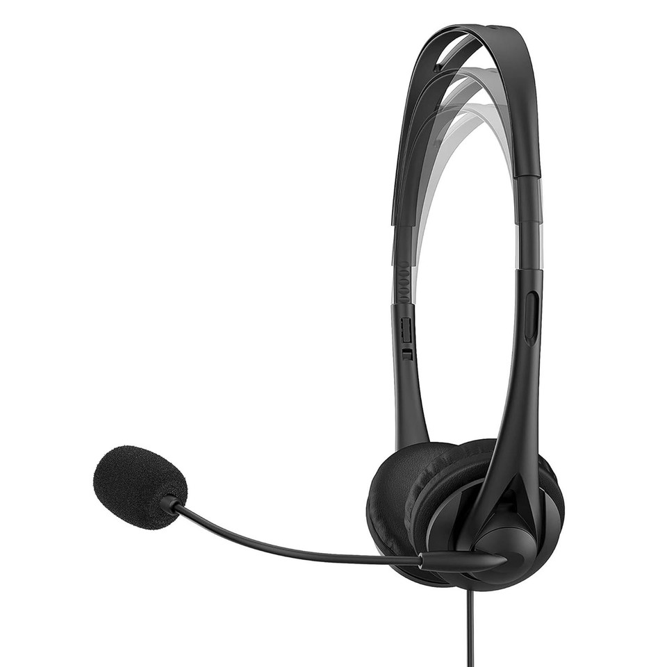 HP Stereo USB Headset G2 Wired Noise-Canceling Mic for Laptops and ...