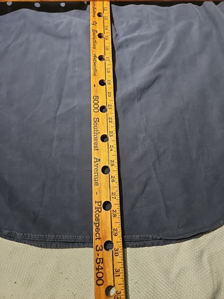 Ralph Lauren Shirt Mens Large Blue Silk Blend Classic Button Preppy ...