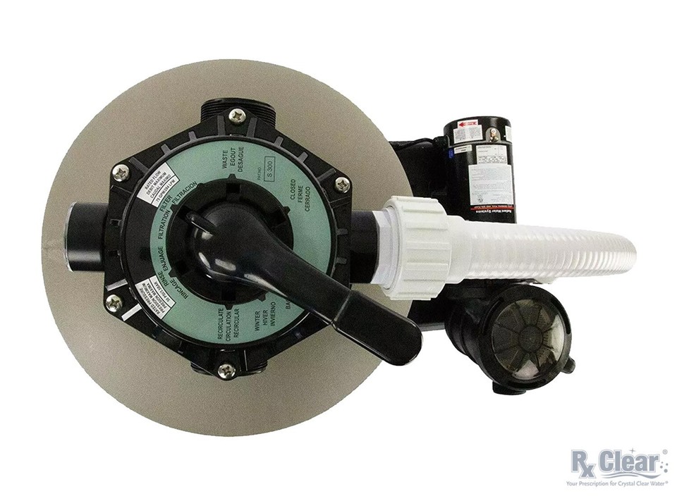 Rx Clear Radiant 19" Above Ground Swimming Pool Sand Filter System w/ 1 ...