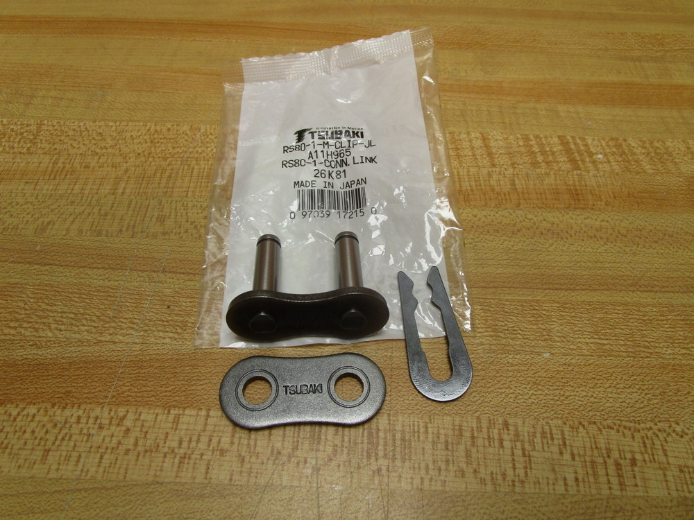 Tsubaki RS80-1-M-CLIP-JL Connecting Link #80 A11H965 (Pack of 3) | eBay