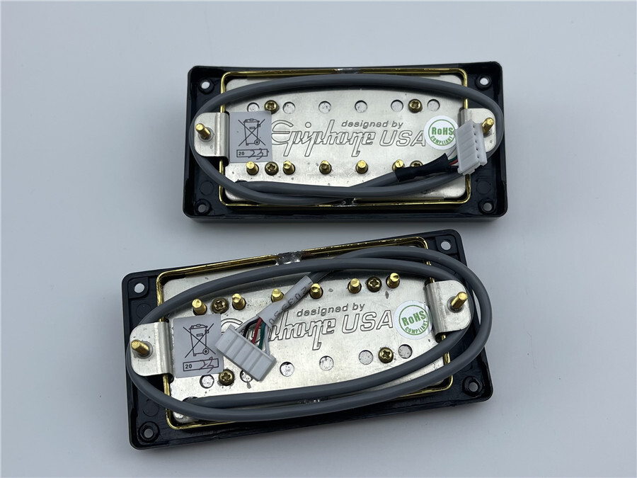 Epiphone ProBucker Humbucker Alnico 5 GOLD Pickup Set for LP&SG 5 CORE ...