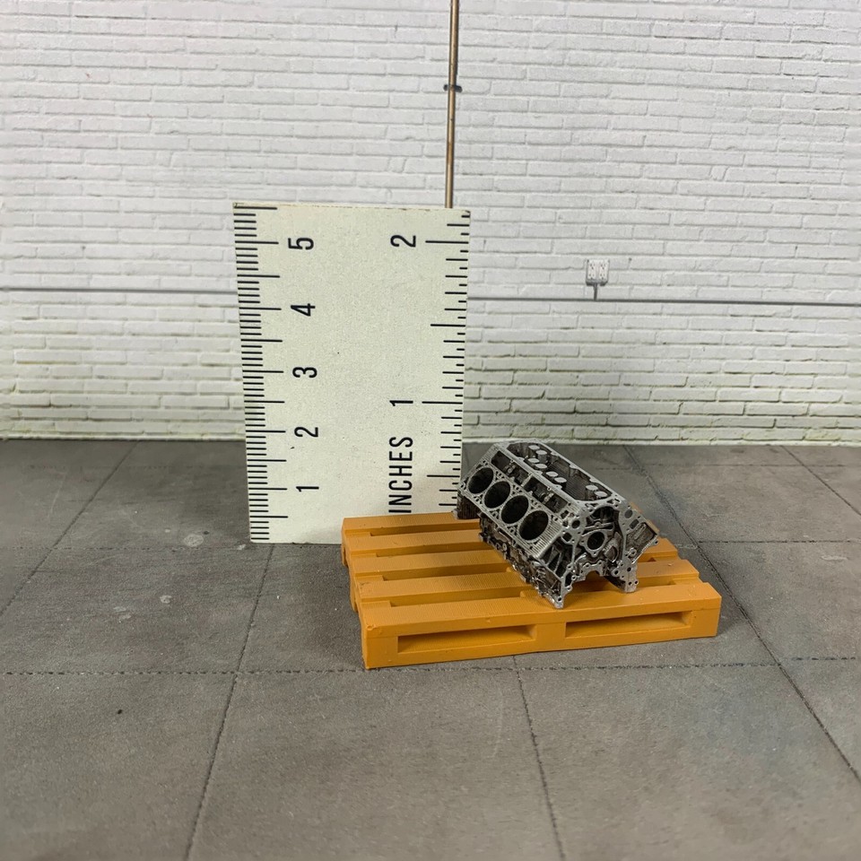 1:24 Scale Diorama Engine Block - Detailed Model Car Part for G-Scale ...