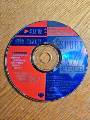 All-Star Sports Collection Sport Accolade PC CD-Rom Disc Only | eBay