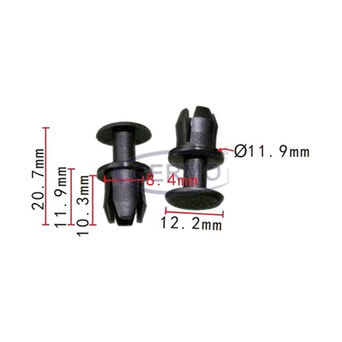 10 x Befestigungs-Clip Spreizniet Verkleidung passend für Mercedes ...