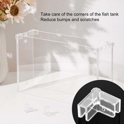 4pcs Tank Corner Protectors Triangle Protection Clear Design Tank ...