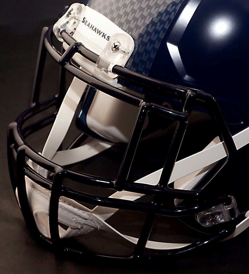 *CUSTOM* SEATTLE SEAHAWKS NFL Riddell Full Size SPEED Football Helmet ...