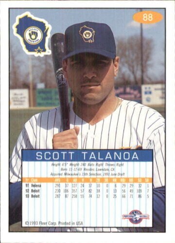 1993-94 Fleer Excel #88 Scott Talanoa | eBay