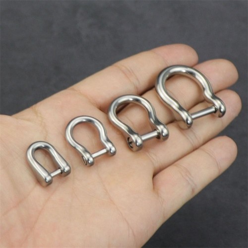 10 Styles Buckles Titanium Alloy Shackle Key Ring Outdoor Accessories ...