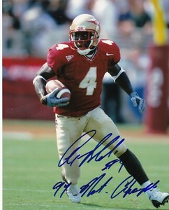 ANQUAN BOLDIN FLORIDA STATE SEMINOLES 1999 NATONAL CHAMPS ACTION SIGNED ...