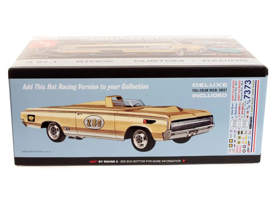 AMT1200 1/25 1964 Oldsmobile Cutlass F-85 Convertible Plastic Car Model ...