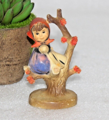 1994 Vintage 4" Apple Tree Girl Figurine Goebell Hummel Copy Hongkong ...