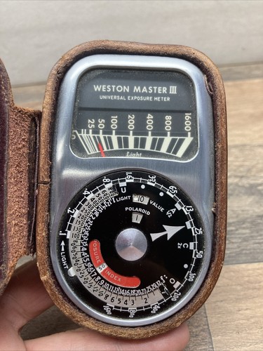Weston Master III Exposure Meter in Leather Case Model 737 | eBay