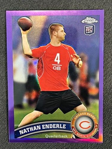 2011 Topps Chrome Purple Refractor /499 Nathan Enderle #24 Rookie RC ...