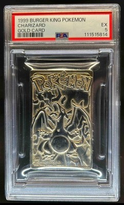 1999 Pokemon Burger King Gold Card Promo Charizard #NNO PSA 5 | eBay