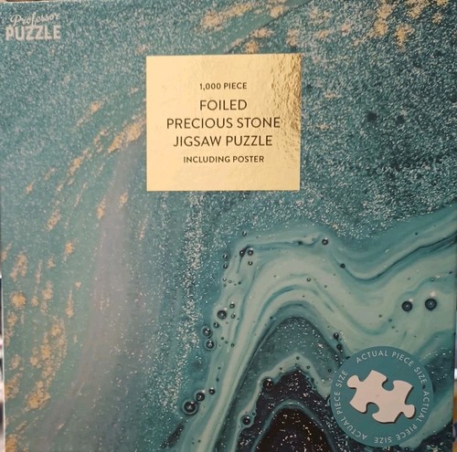 PROFESSOR PUZZLE Foiled PRECIOUS STONE Jigsaw Puzzle 1000 pc 29"x 19 ...