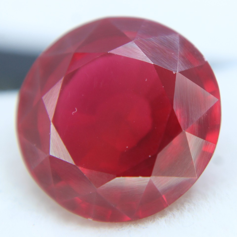 18.40 Ct Certified Natural Ruby Red Eye Clean Round Shape Loose ...