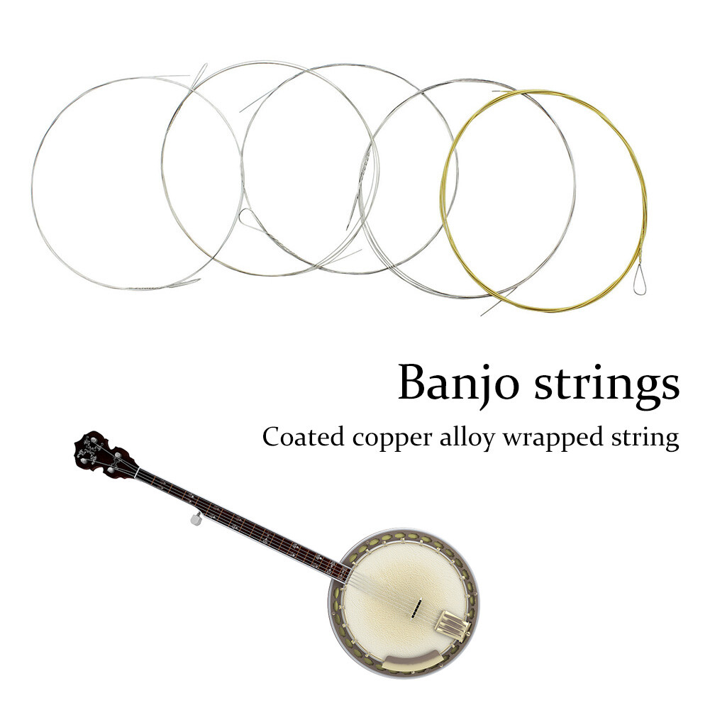 Durable Banjo Music Wire Copper Alloy Coated Banjo Five String Banjo Accessory A | eBay