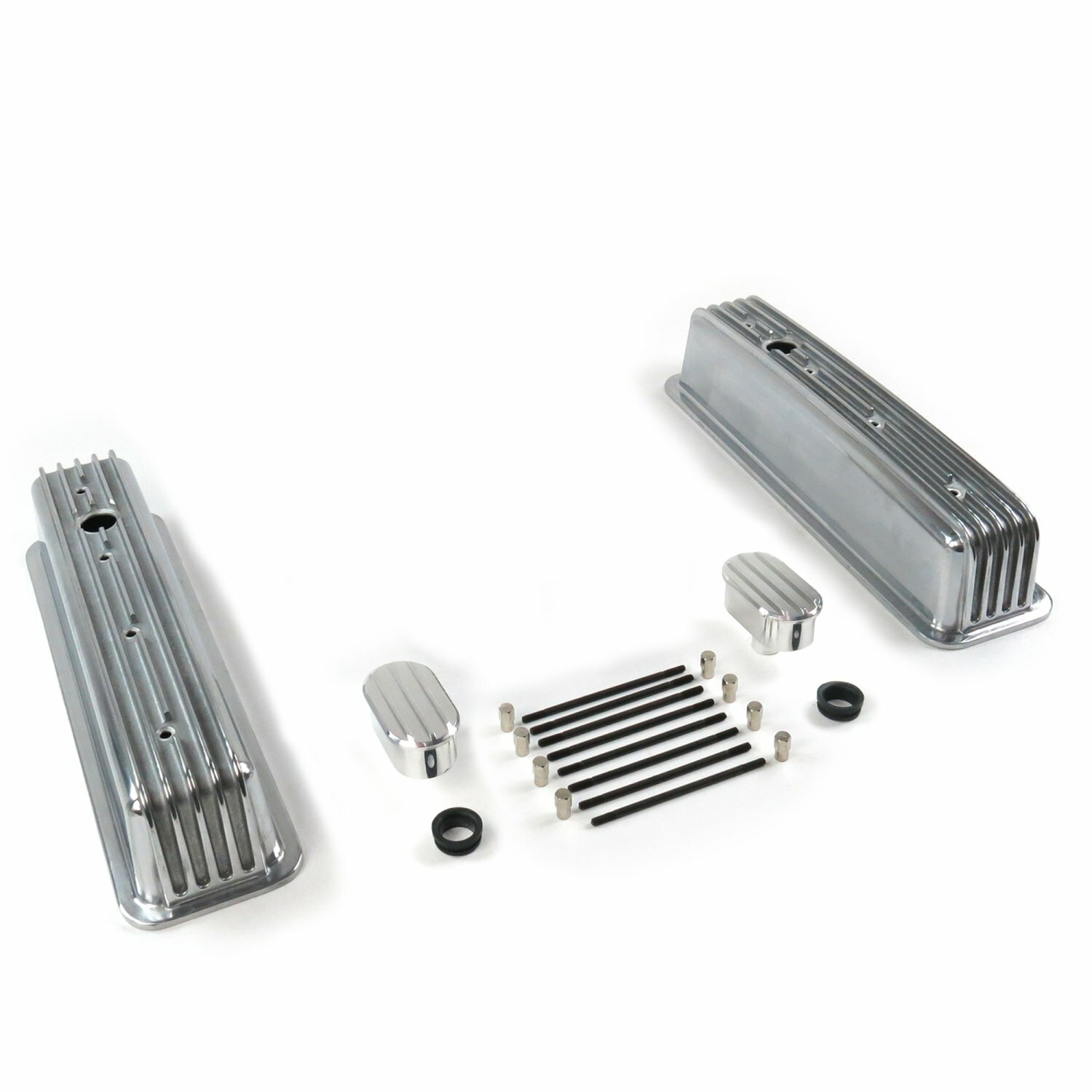 Vintage Center Bolt Finned Valve Covers w/ Breathers (No PCV)Small ...