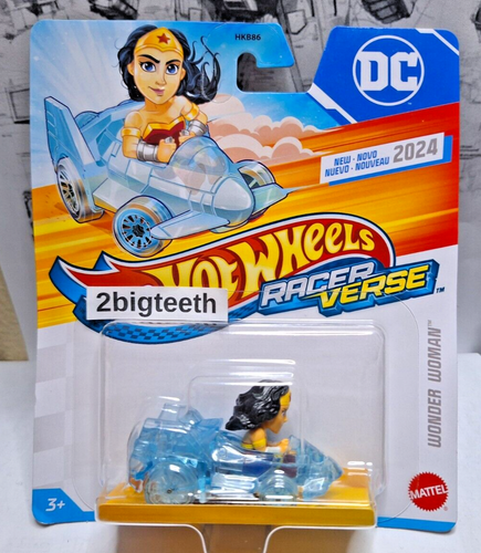 2024 HOT WHEELS dc comics RACER VERSE WONDER WOMAN INVISIBLE JET car ...