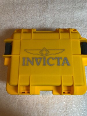 New Invicta 3 Slot Impact Yellow Dive Storage Collector Water Resistant ...