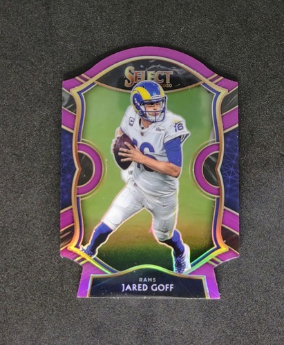 2020 Panini Select #13 Purple Die-Cut Jared Goff Los Angeles Rams | eBay