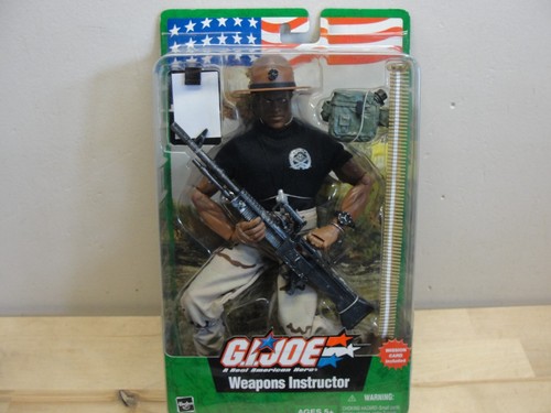 NEW 2003 HASBRO GI JOE WEAPONS INSTRUCTOR 12" ACTION FIGURE AFRICAN ...