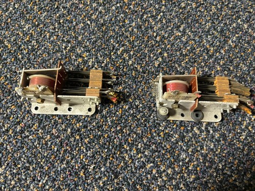 2- 1960'S BALLY PINBALL RELAY ASSEMBLIES # KKN-331 85 OHMS TESTED AS-IS ...