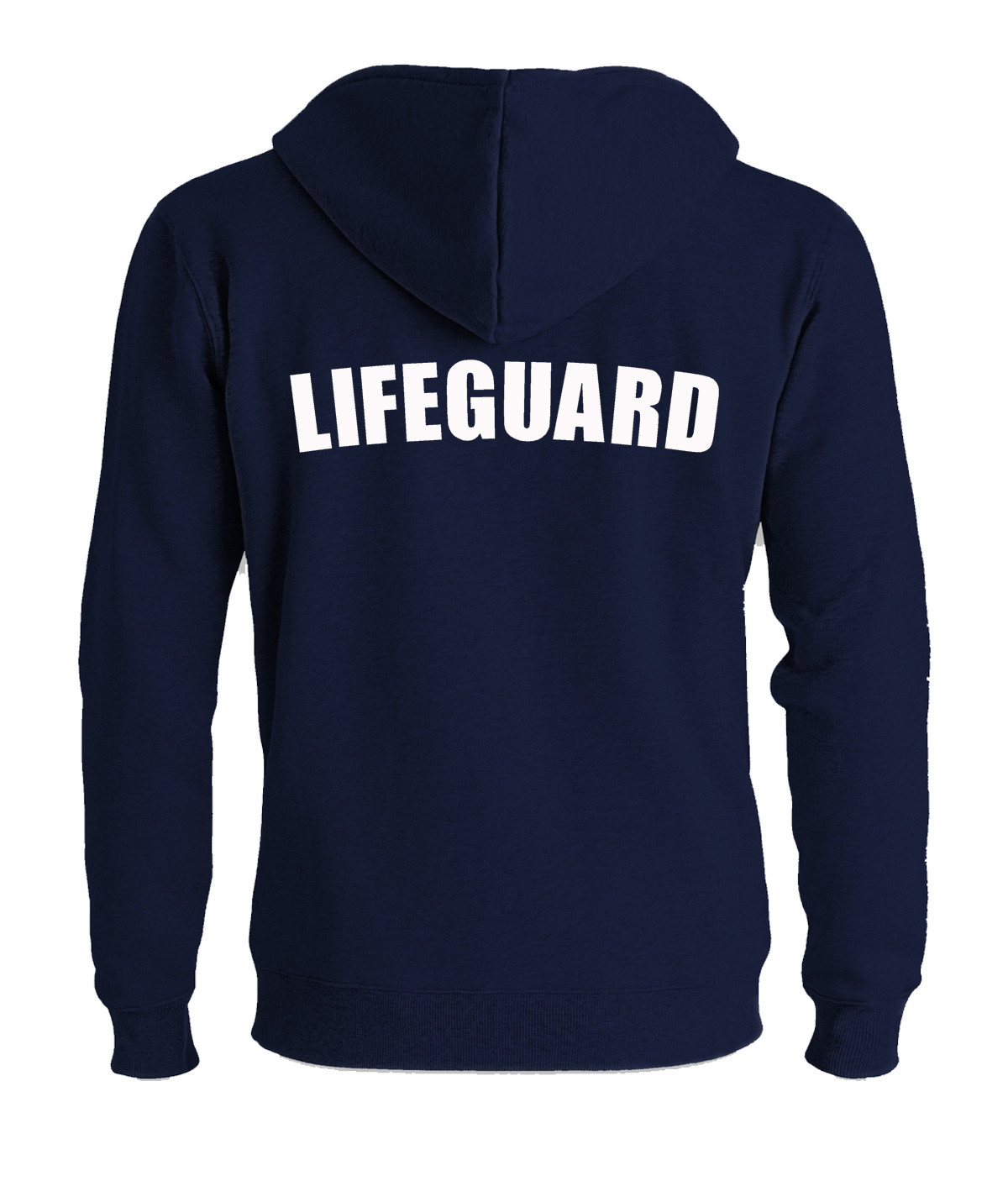 LIFEGUARD CONTRAST NAVY HOODIE + BONDI COLOURS LIFEGUARD BACK PRINT ...