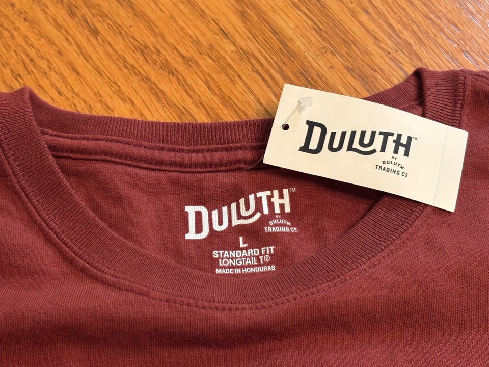 Duluth Trading Shirt Men's L Longtail T Short Sleeve Standard Fit ...
