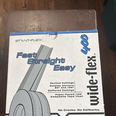Strait-Flex Wide Flex 400 4" X 100' Drywall Tape | eBay