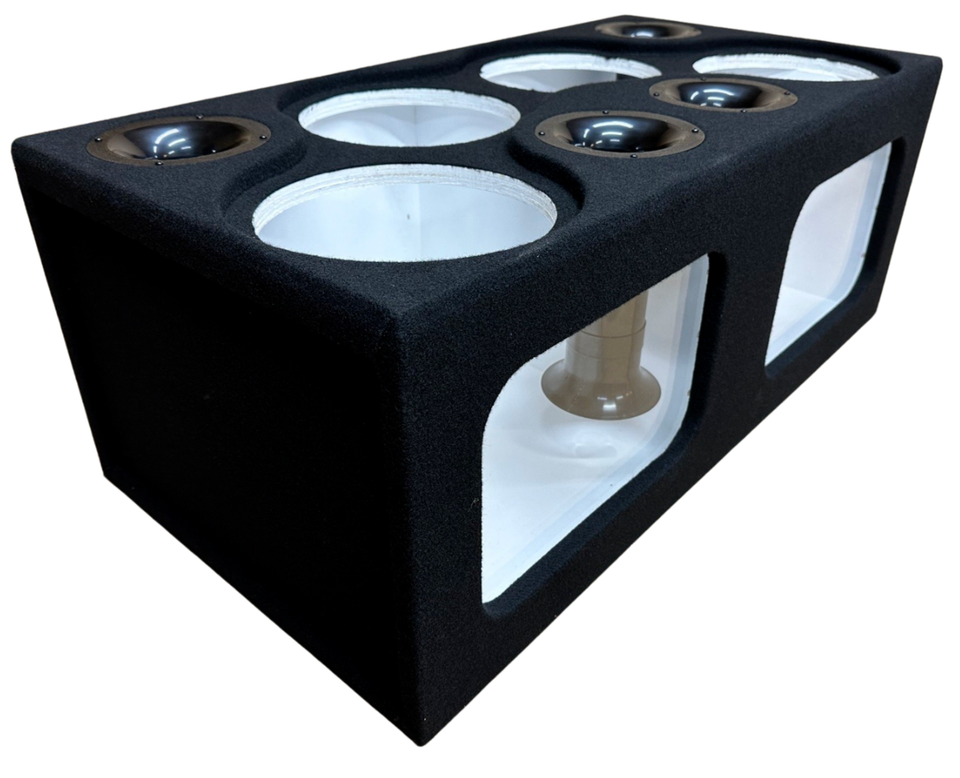 Custom Ported Sub Box Enclosure for 4 10" Subs ~ ACRYLIC PLEXIGLASS ...