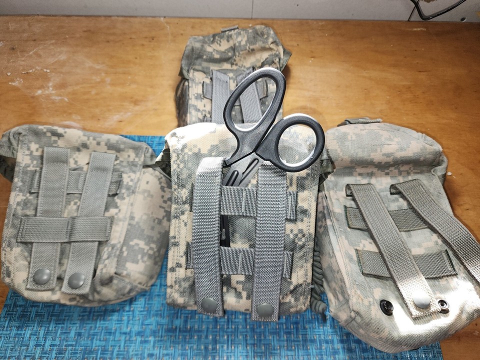 x2 USGI ARMY DIGITAL IFAK POUCH (EMPTY) MOLLE POCKET FIRST AID KIT ...