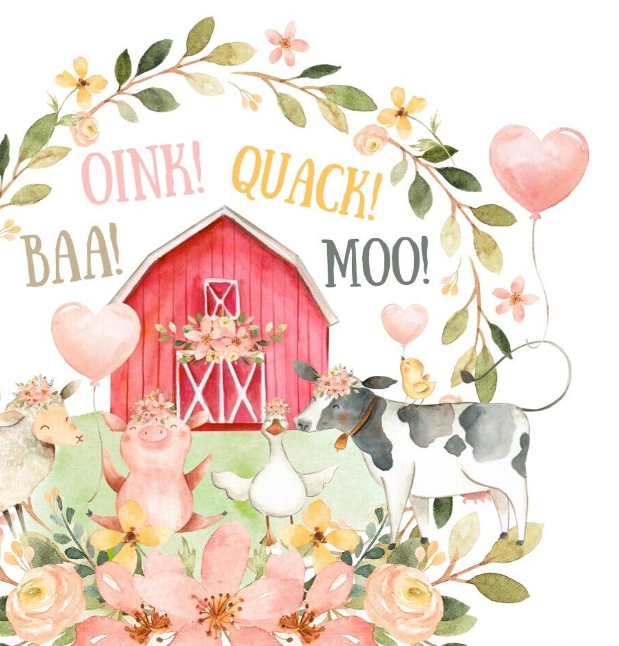 YOU PRINT, 3rd Farm Birthday Invitation, Editable Any Age Baa Oink ...