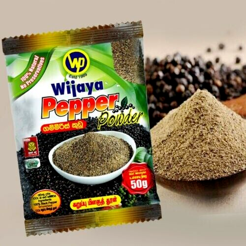 Ceylon Wijaya Black Pepper Powder Organic 100% Pure Natural Spices 100g ...