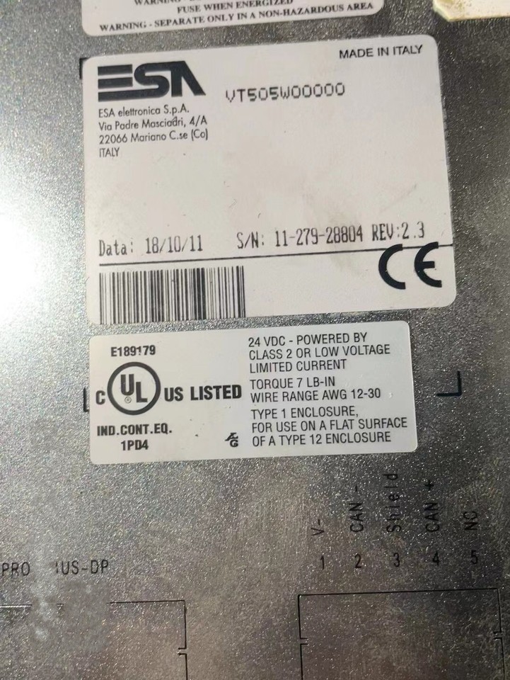 1PcS Used ESA VT505W00000 touch screen by Fedex or DHL #N612F YF | eBay