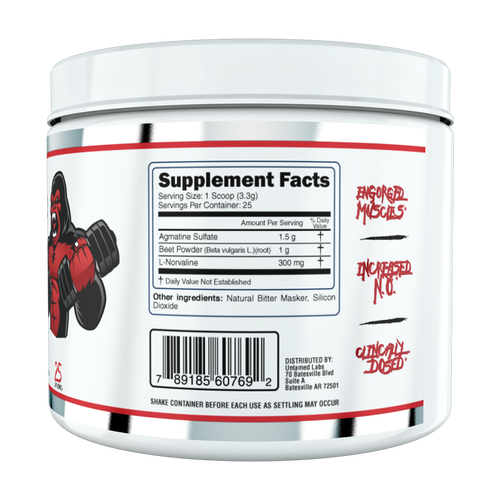 Primeval Labs GORILLA PUMPS & N.0. 25 Servings Agmatine Primavar FREE ...