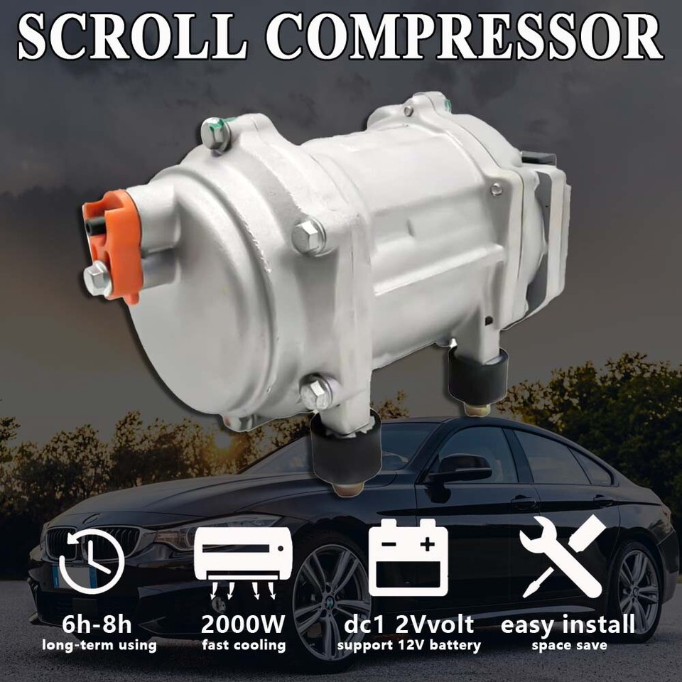 12V Car Air Conditioner Unit Under Dash Electric Universal AC Kit Heat ...