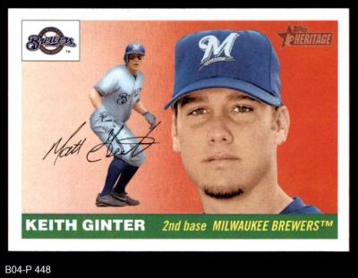 2004 Topps Heritage #448 Keith Ginter Brewers SHORT-PRINT 8 - NM/MT | eBay
