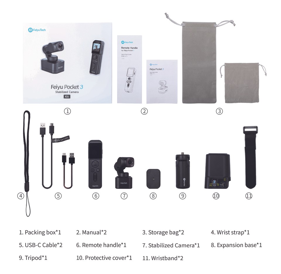 Feiyu Pocket 3 Camera Kit | 130° Ultra-Wide Angle| 12MP CMOS Sensor | eBay