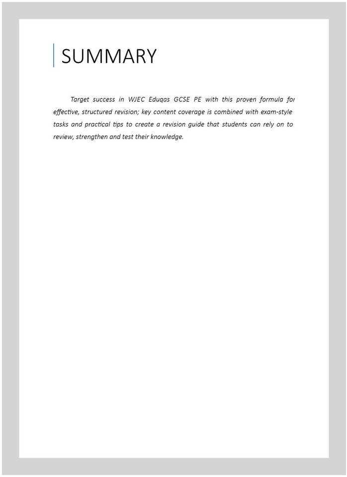 My Revision Notes: Wjec and Eduqas Gcse Pe, Paperback by Howitt, Ross ...