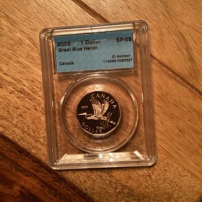 Canada Great Blue Herron Loonie In A Slab | eBay