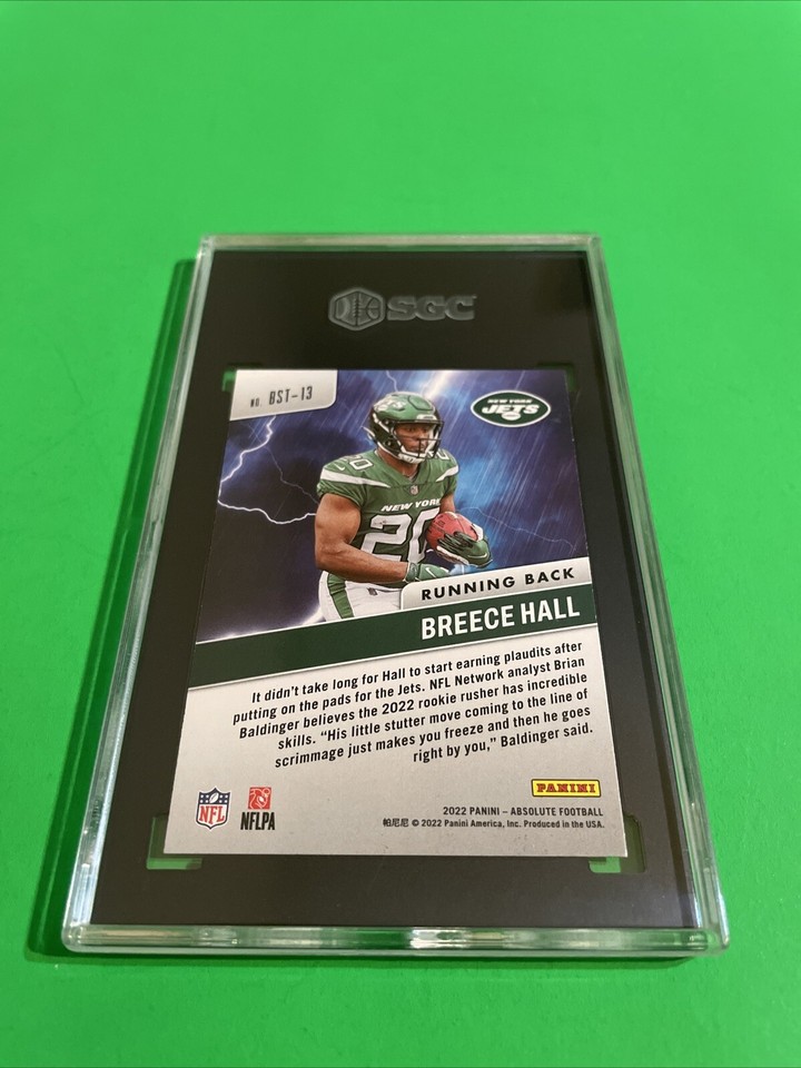 2022 Absolute Breece Hall By Storm #BST13 New York Jets Football Card ...